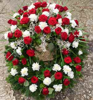 Kranz für Beerdigung Begräbnis bestellen Trauerkranz mit Schleife